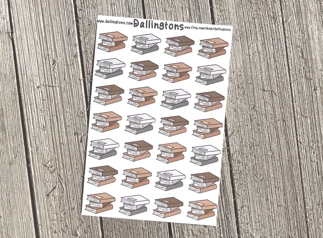 Vintage Bücher 45 Kleine Sticker für Bücher und Planer - Etsy.de
