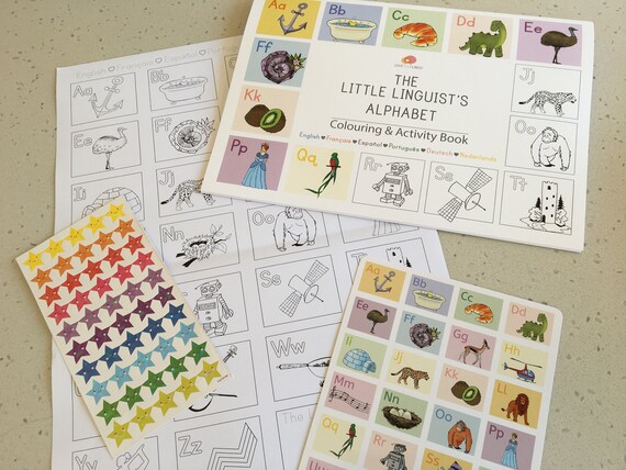 PDF Activity Kit Multilingual Bilingual Alphabet English | Etsy