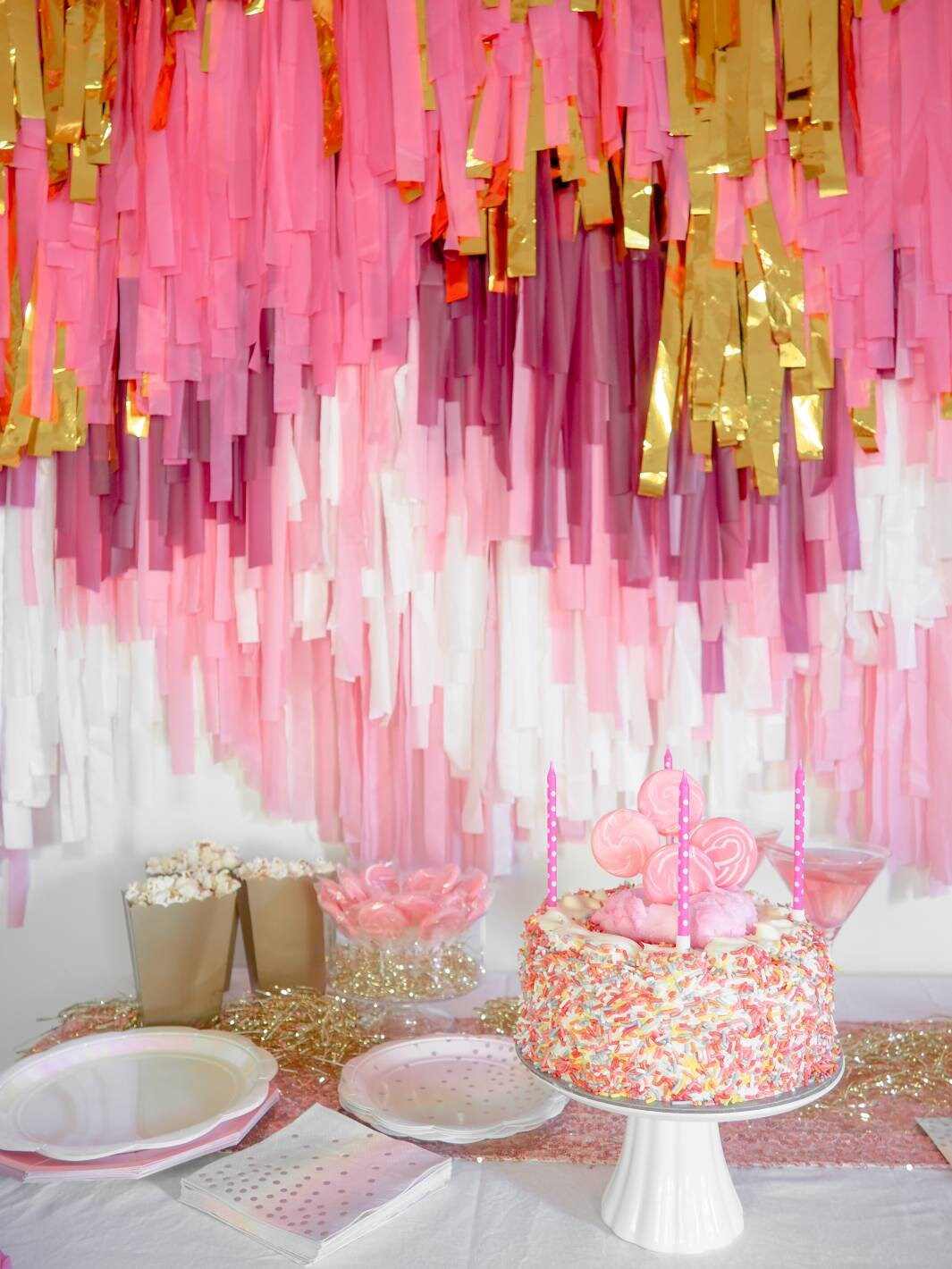 Streamer Hangings Shiny Gold Streamers Pre Cut Streamer | Etsy