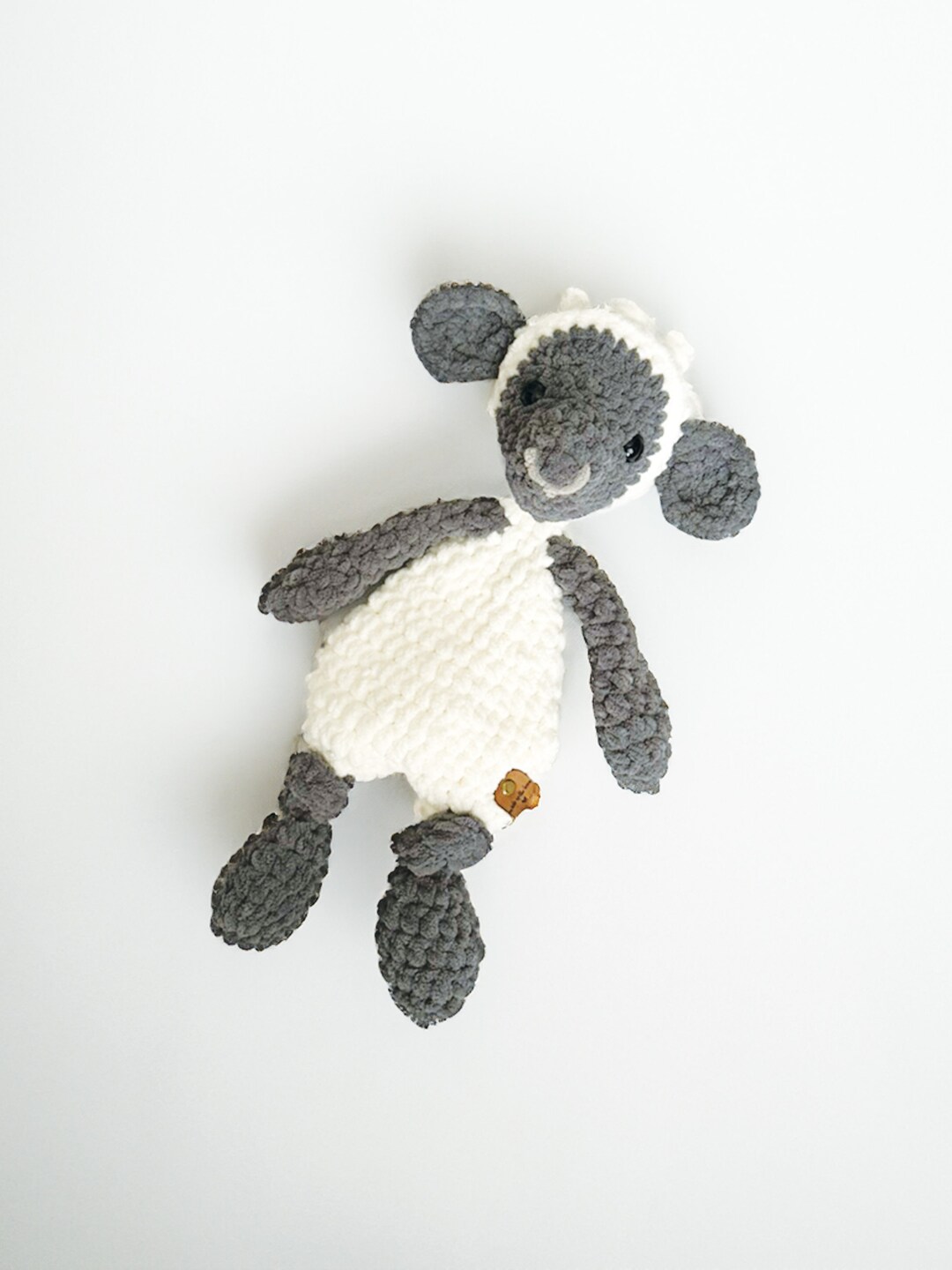 Crochet Lamb Lovey - MADE TO ORDER | Knotted Lovey | Lamb Lovey | Baby ...