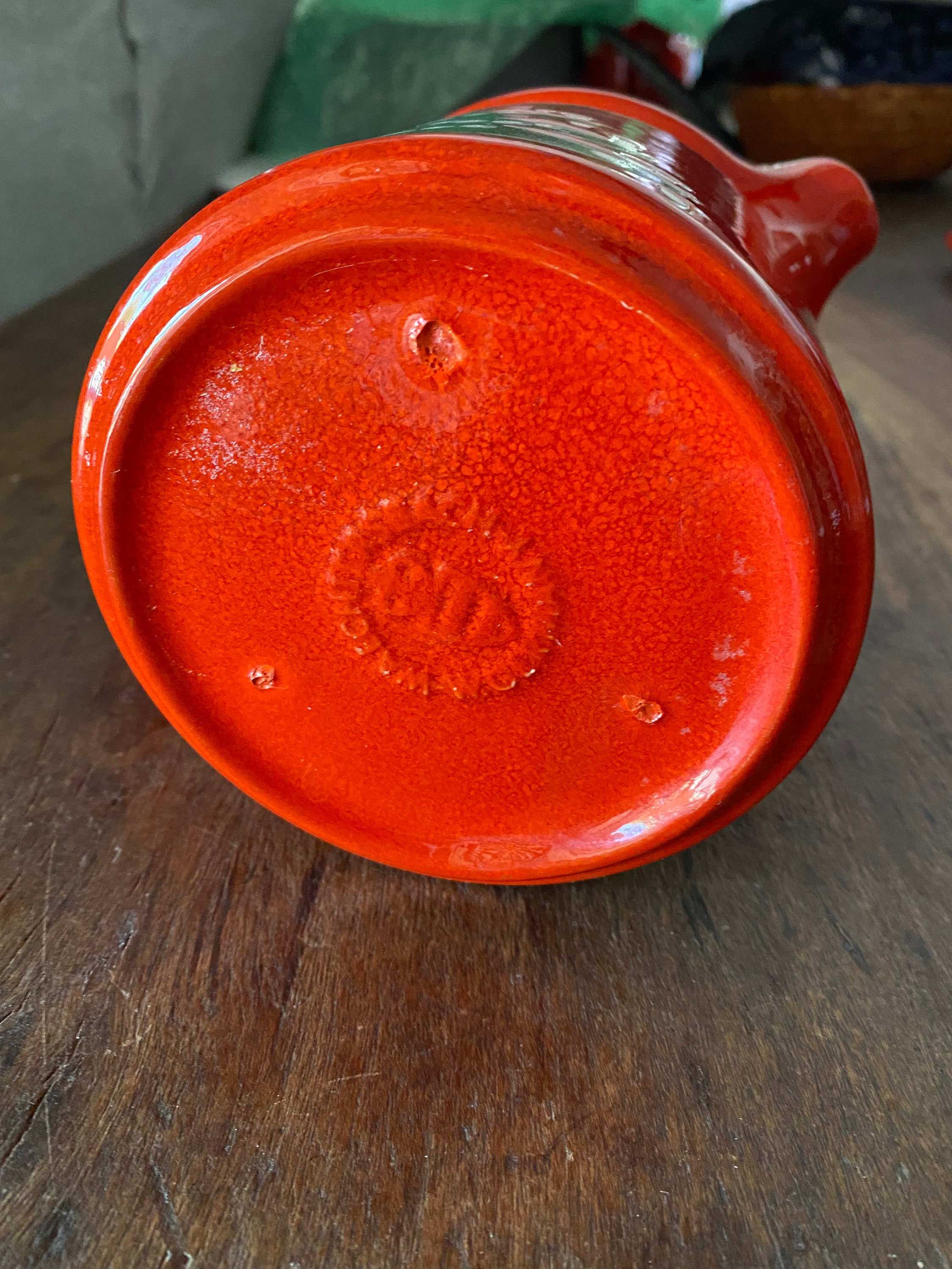 Vintage Waechtersbach Red Ceramic Christmas Pitcher - Etsy