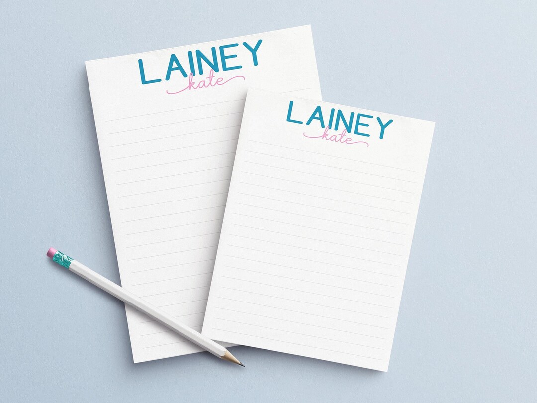 Personalized Notepads Stationery Set With Custom Name 1033 - Etsy