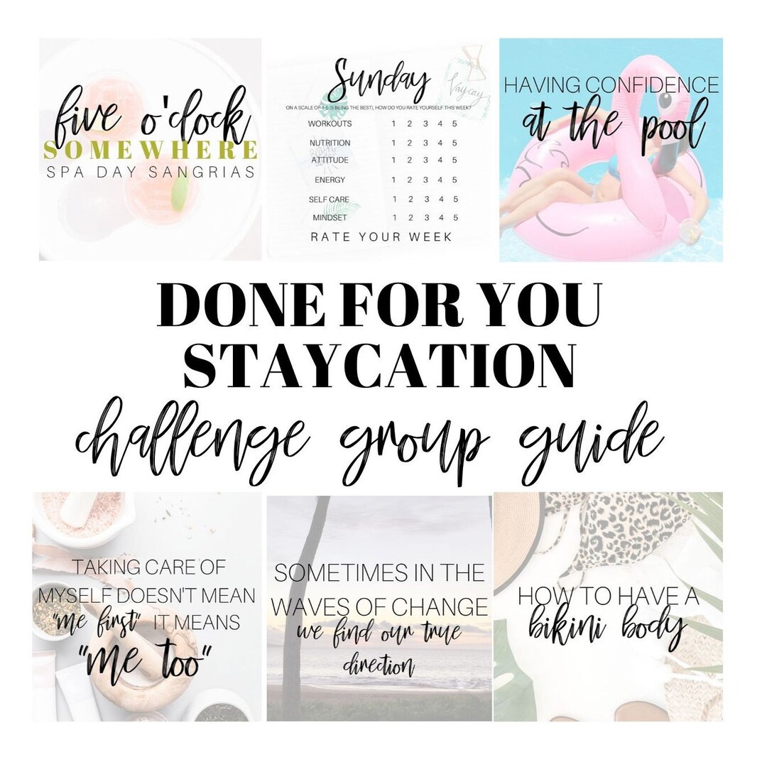 Summer Staycation Challenge Group Guide 30 Days - Etsy