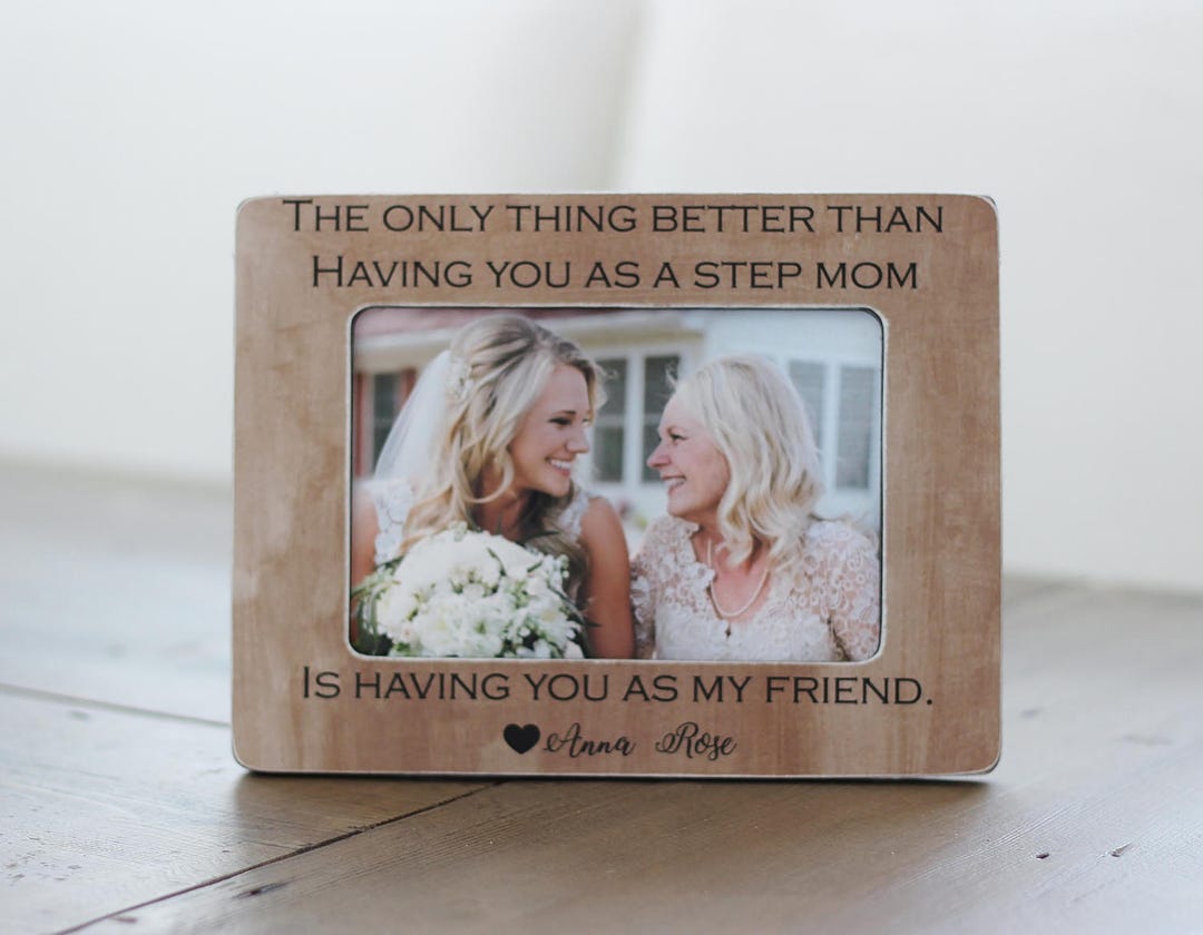Gift for Step Mom, Step Mom Mother Gift, Personalized Picture Frame for ...