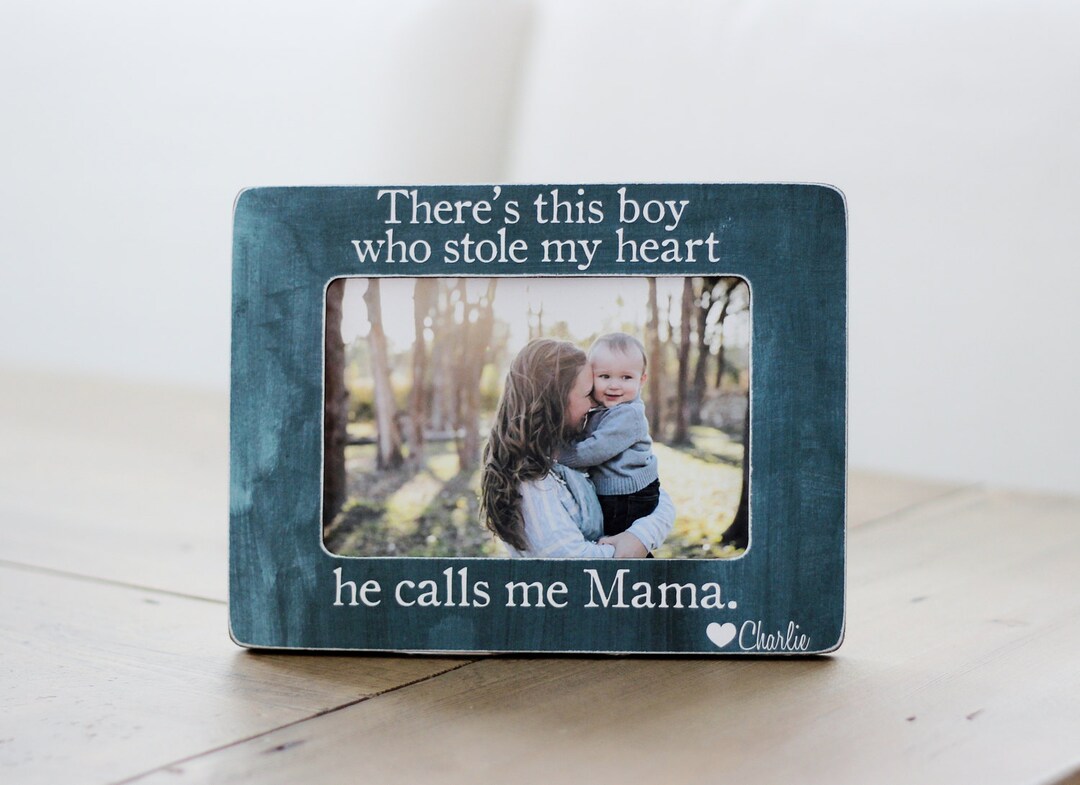 Mom Frame GIFT Mother Son Picture Frame This Boy Who Stole My Heart ...