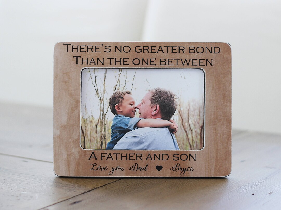 Father's Day Gift Frame, Father Son, Gift From Son, Personalized ...