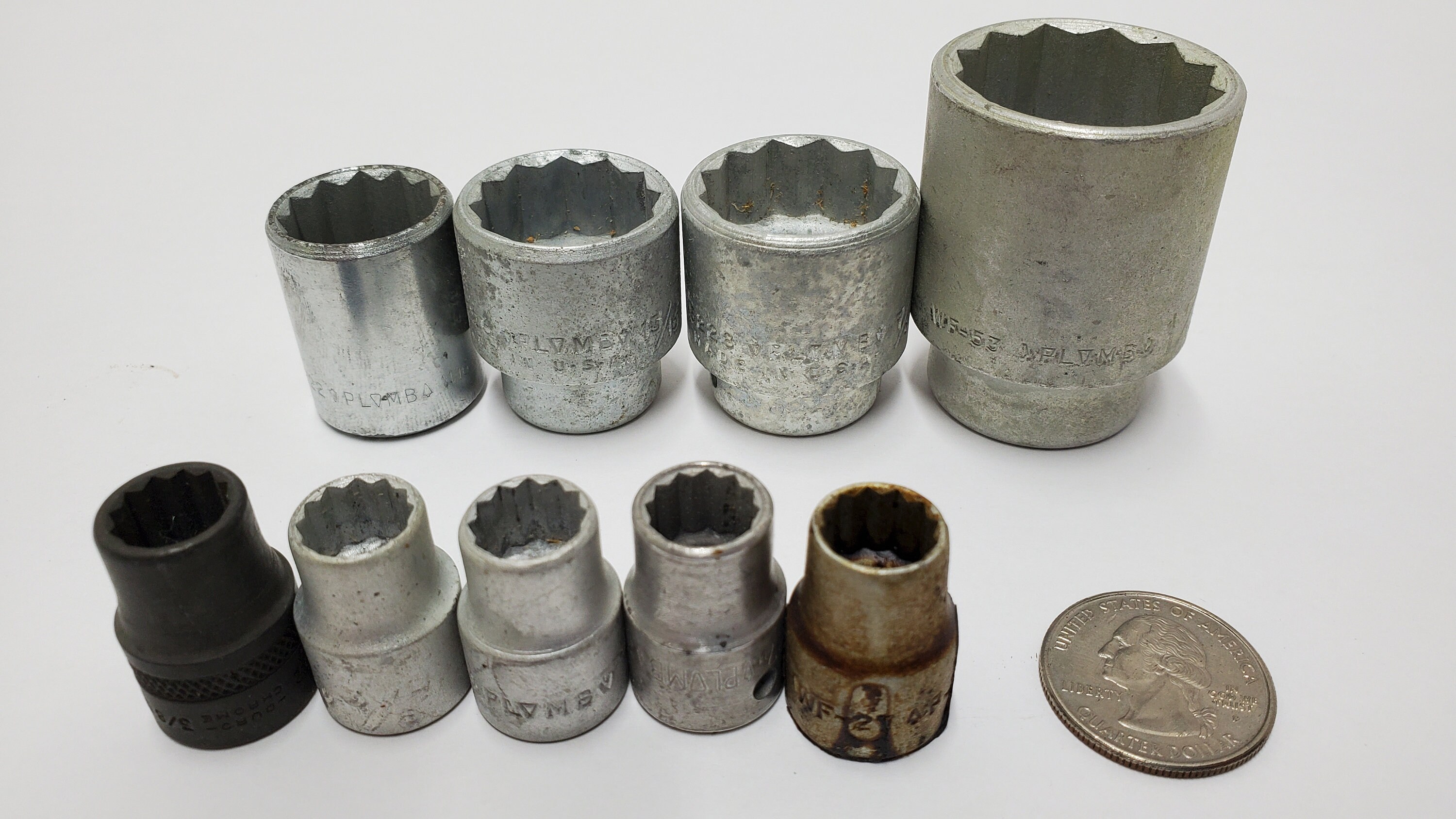 New Old Stock Lot of Plomb and Duro Chrome Military Surplus Sockets ...