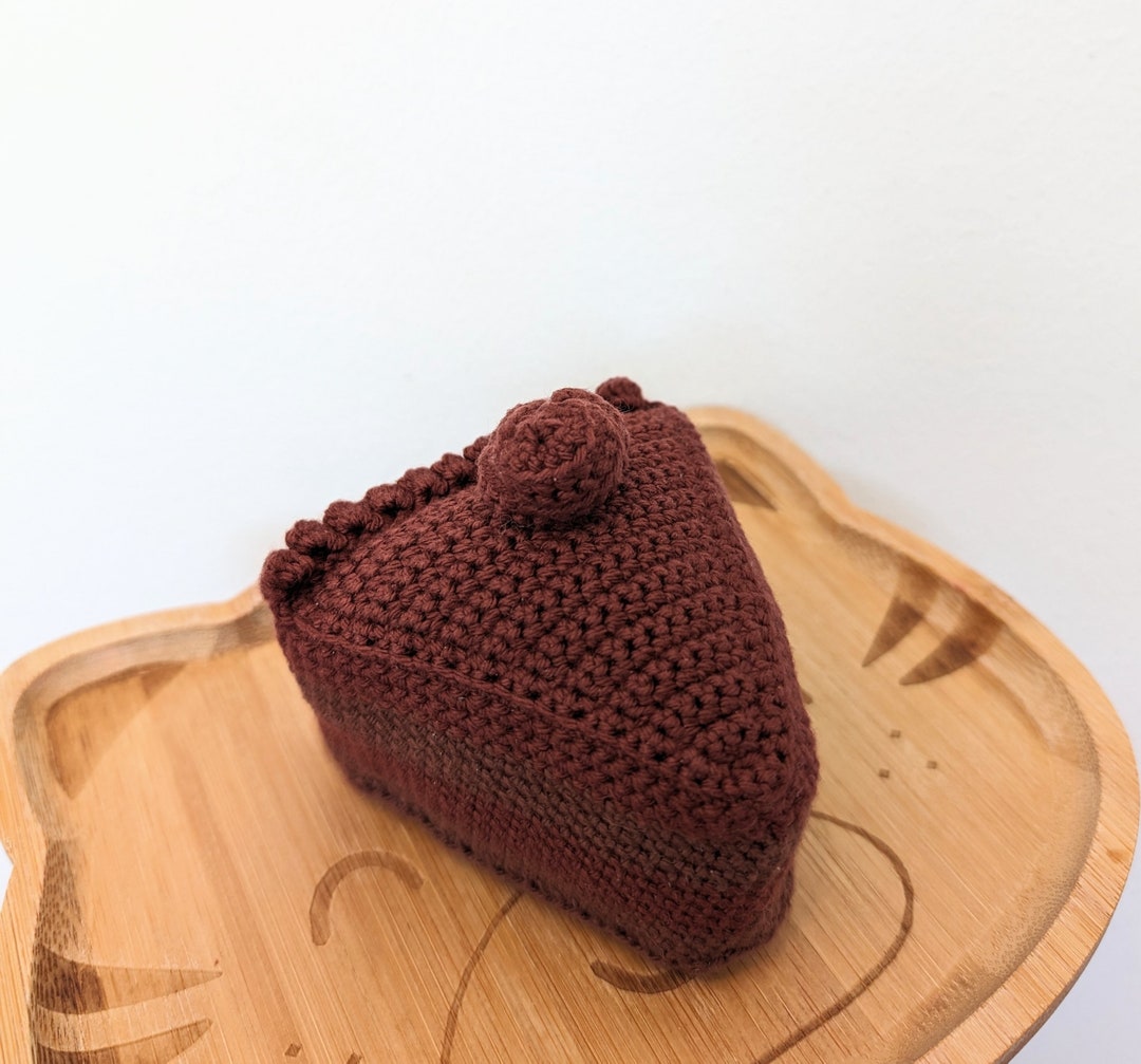 PDF Chocolate Cake Slice Crochet Pattern - Sweet Amigurumi Dessert, DIY ...