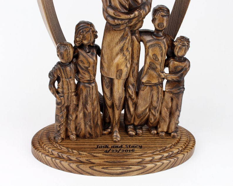 Family Members Statue Portrait Big Family Parents with Kids | Etsy