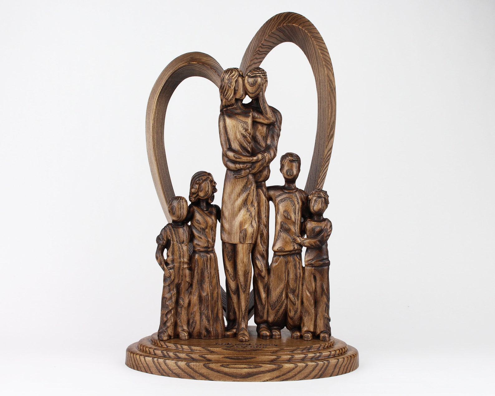 Family Members Statue Portrait Big Family Parents with Kids | Etsy