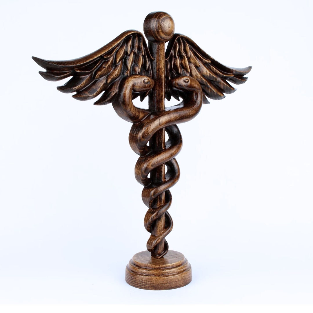 Snake Statue, Future Doctor Gift, Handmade Sculpture, Medical Symbol ...