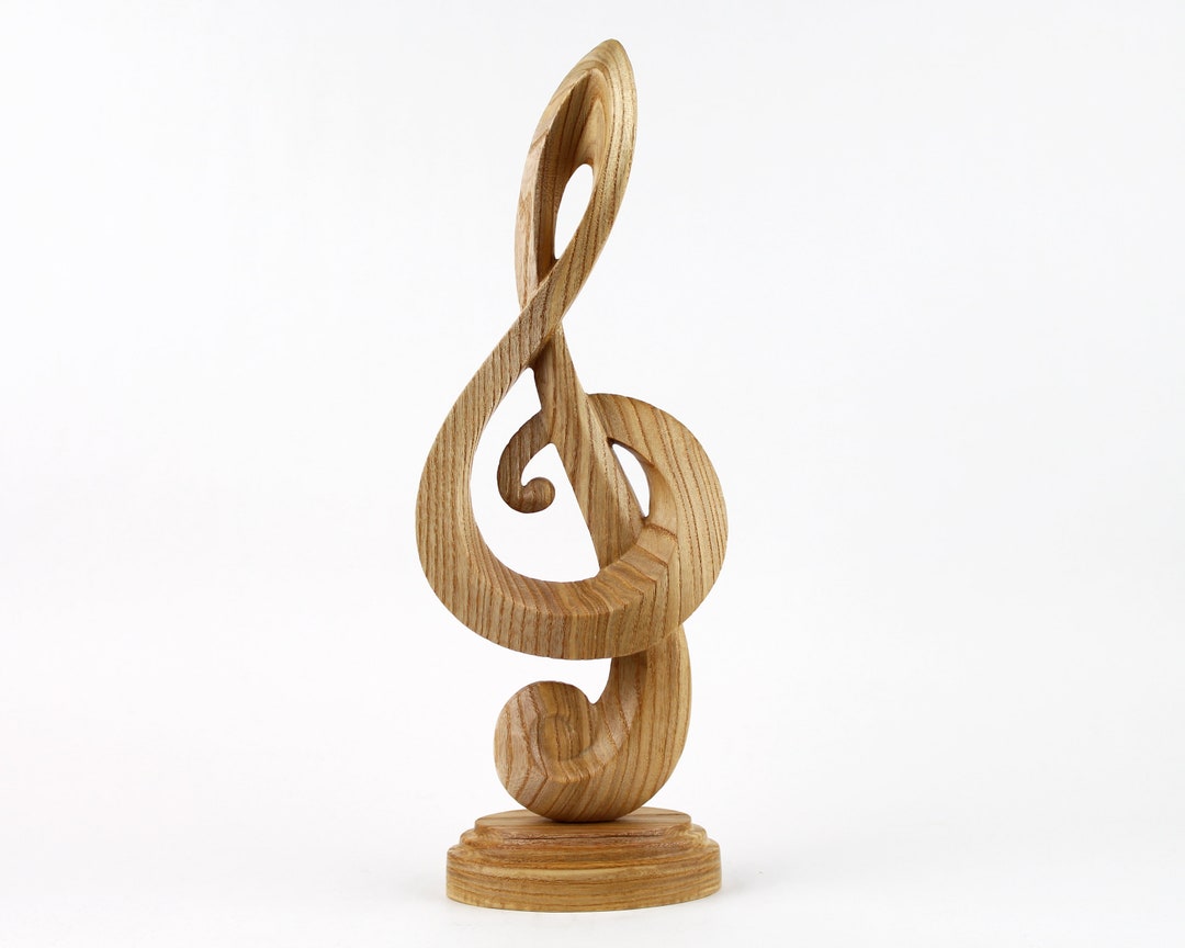 Father Musician Gift, Treble Clef Sculpture, Music Lover Gift, Jazz ...