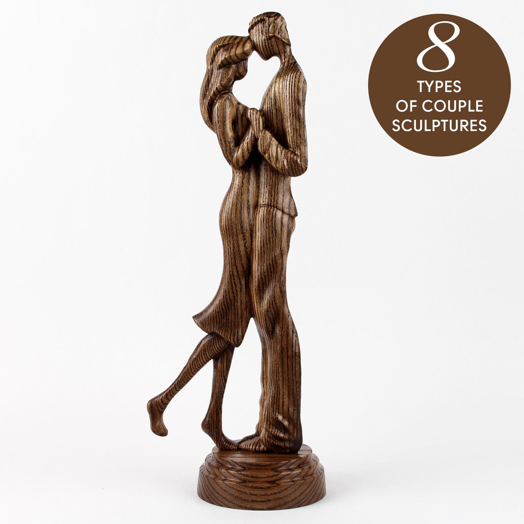 Hand Carved Couple, Couple Statue, Woodcarving, Custom Home Decor ...
