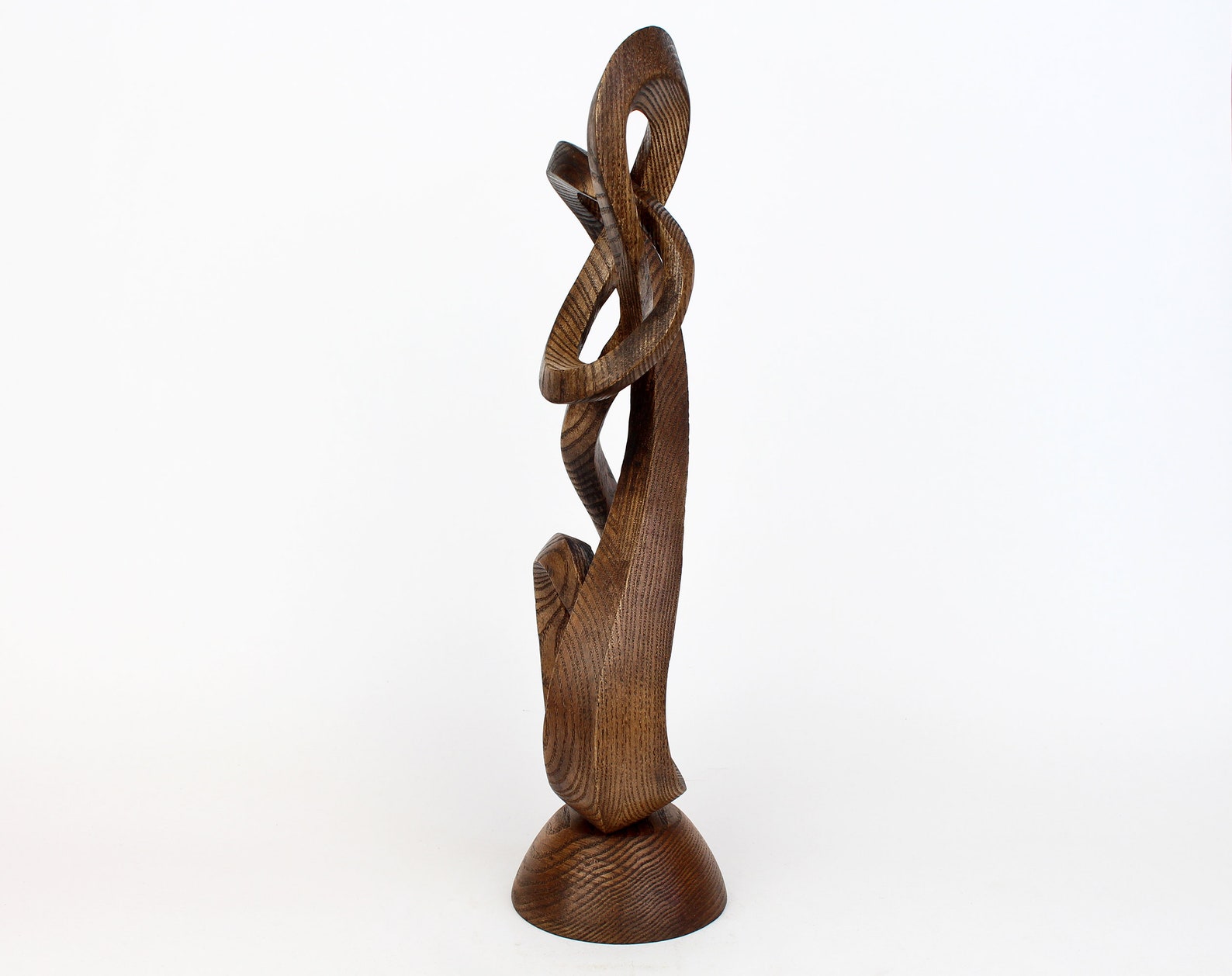 Personalized Wooden Anniversary Gift, Hand Carving Wood Statue ...