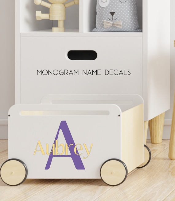Calcomanías Con Nombres Monogramados 5 Uds Pegatinas De Nombre