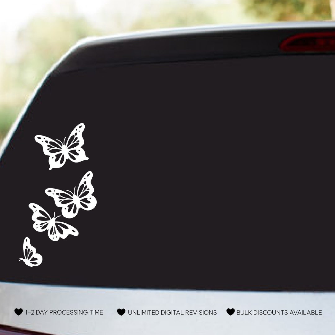 Custom Butterfly Vinyl Decal Stickers / Car Vinyl Stickers / - Etsy