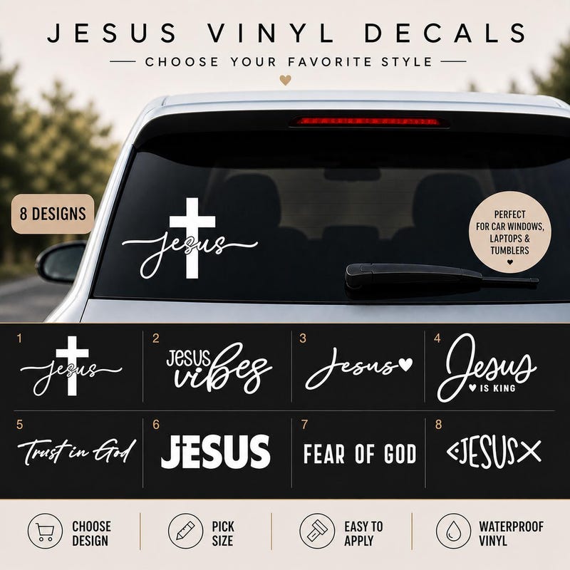 Christian Car Decals - Etsy