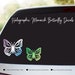 Holographic Monarch Butterfly Vinyl Decal Stickers / Car Vinyl Stickers ...