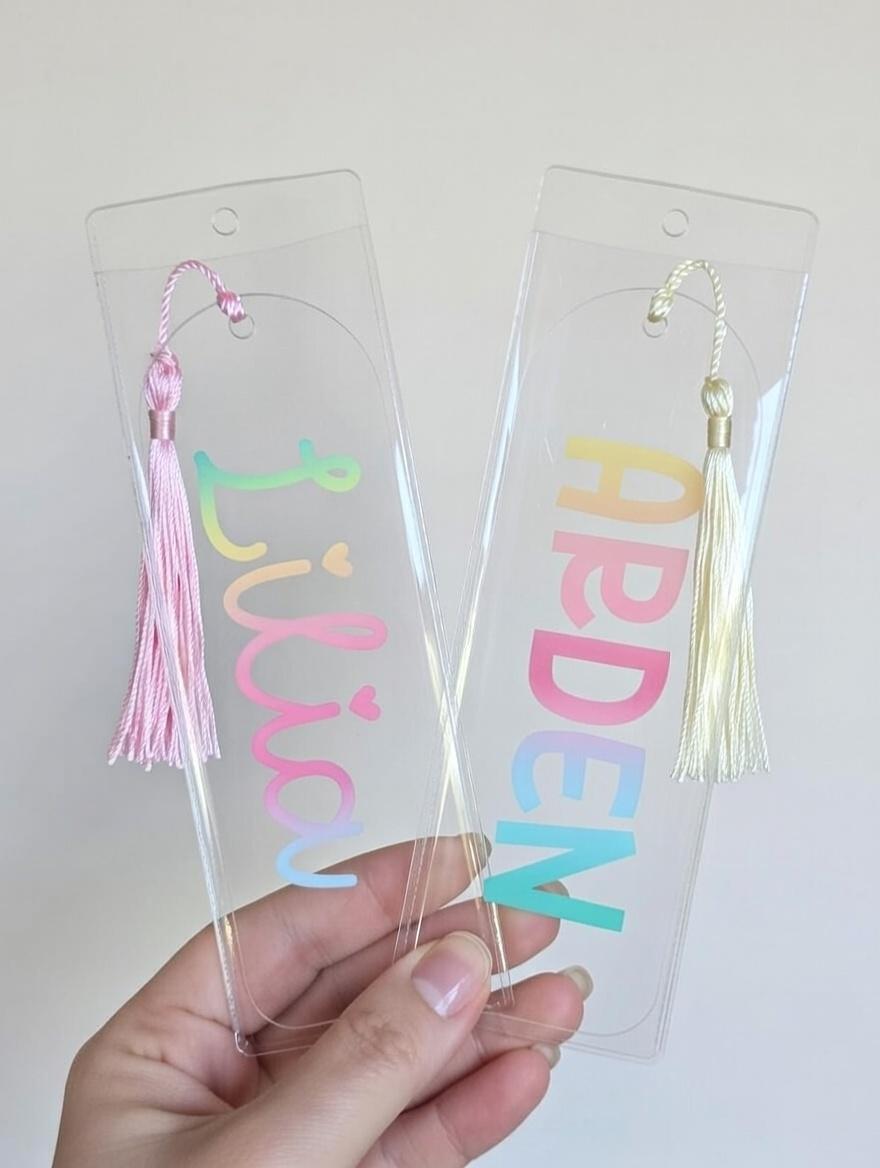 Personalized Acrylic Bookmark With Holographic Name – Custom Bookmark ...