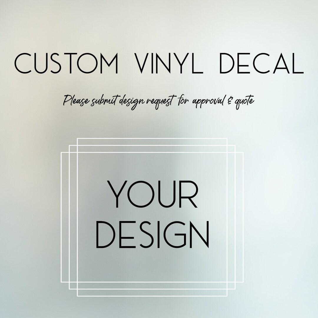 Custom Vinyl Decal – Upload Your Design, Logo, or Text | Personalized ...