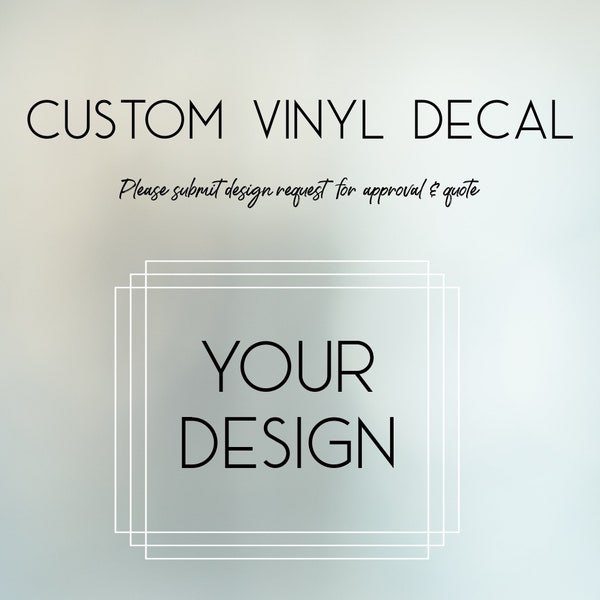 Logo Vinyl Decal - Etsy