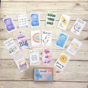 Inspirational Positive Message Cards Box Set of 16. Positivity - Etsy