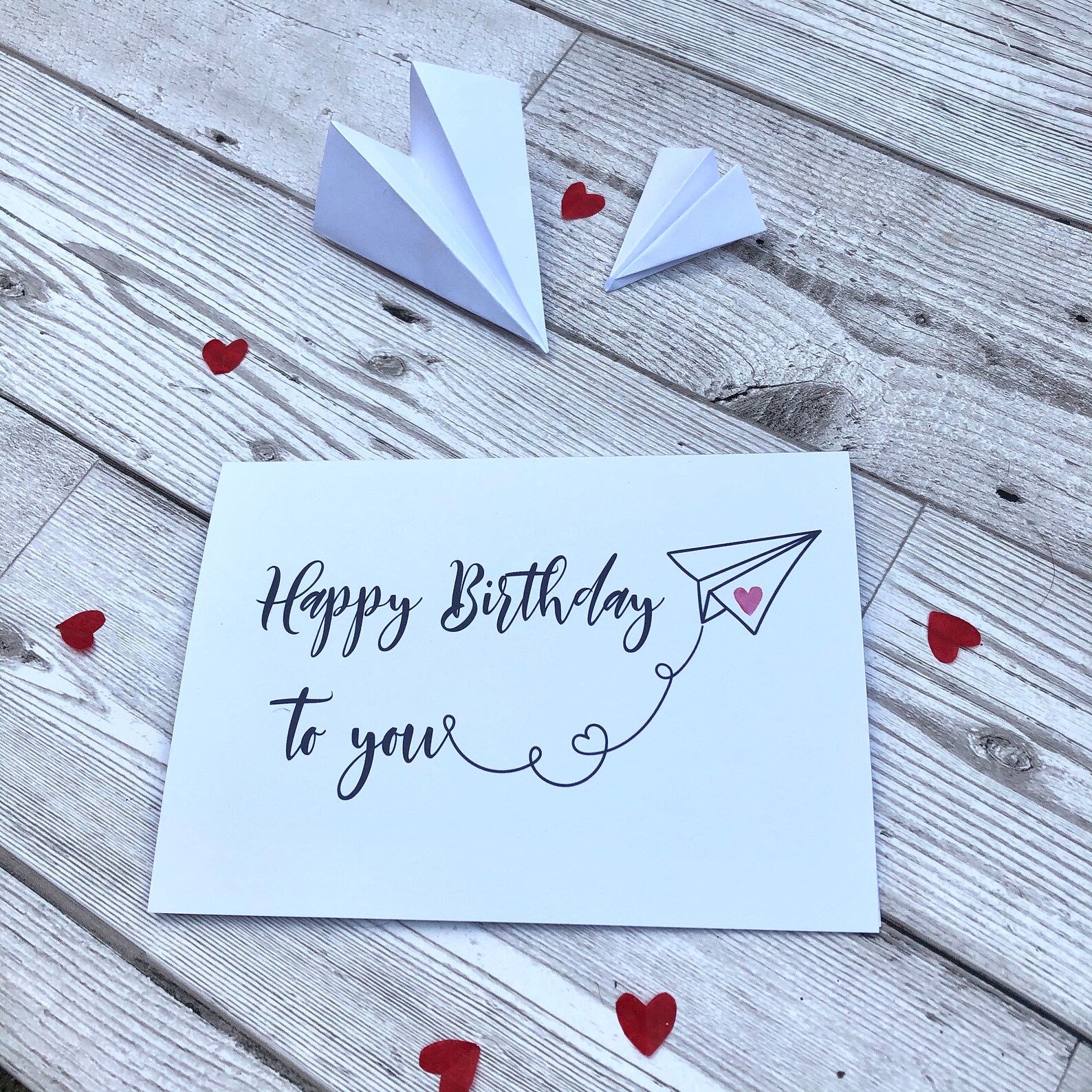 Birthday Card. Happy Birthday Post Card. Plain Birthday Card. - Etsy