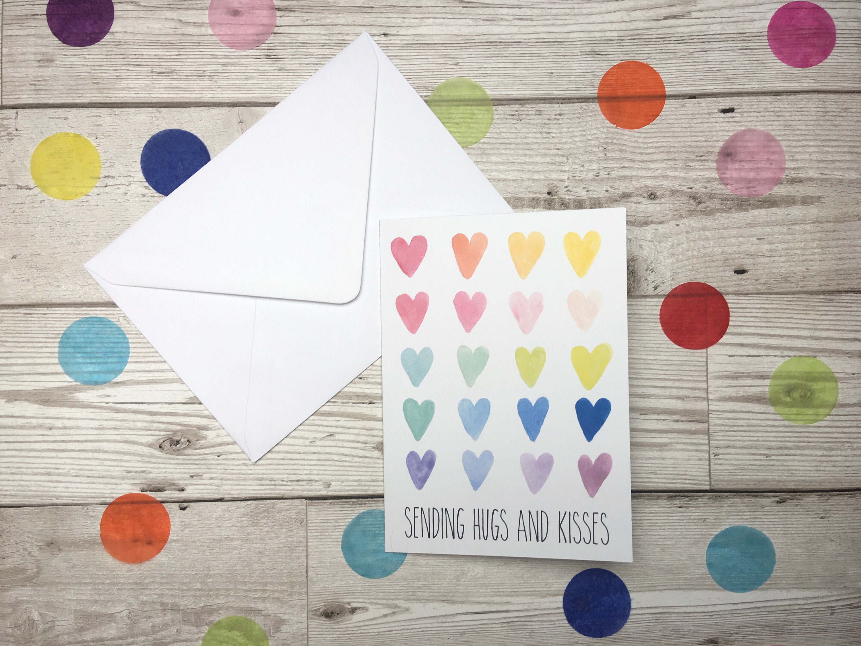 Rainbow Positive Cards. Thank You Cards. Positivity Postcards. | Etsy UK