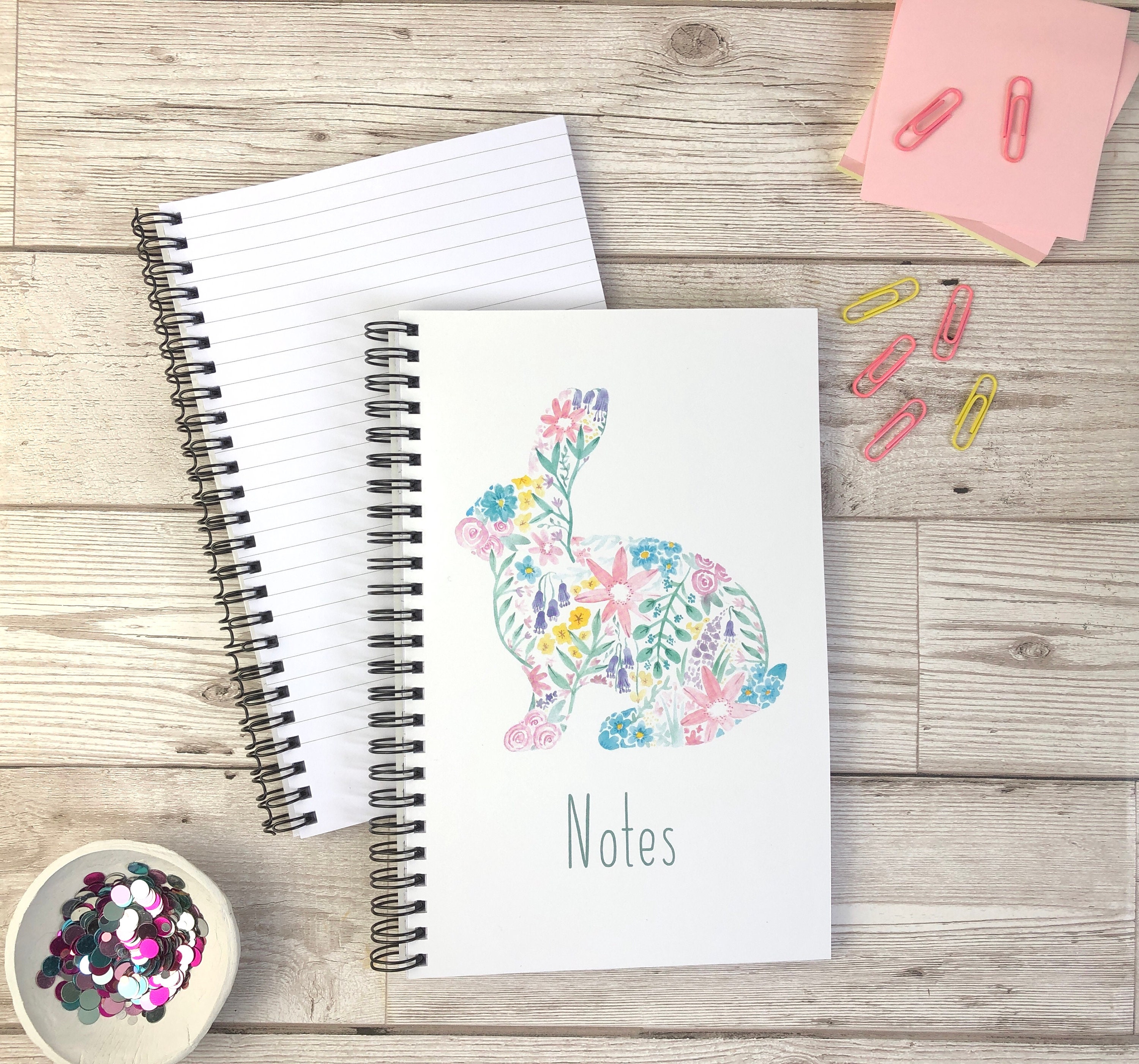 Pink Floral Notebook for Her. Back to School Notebook. - Etsy UK