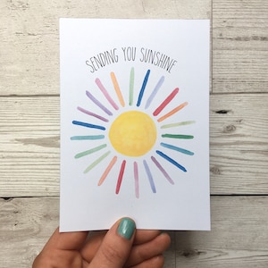 Positivity Postcard Pack of 4. Rainbow Postcards. You Are Amazing. You ...