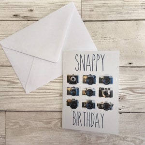 Birthday Card for Photographer. Snappy Birthday Card. Vintage Camera ...