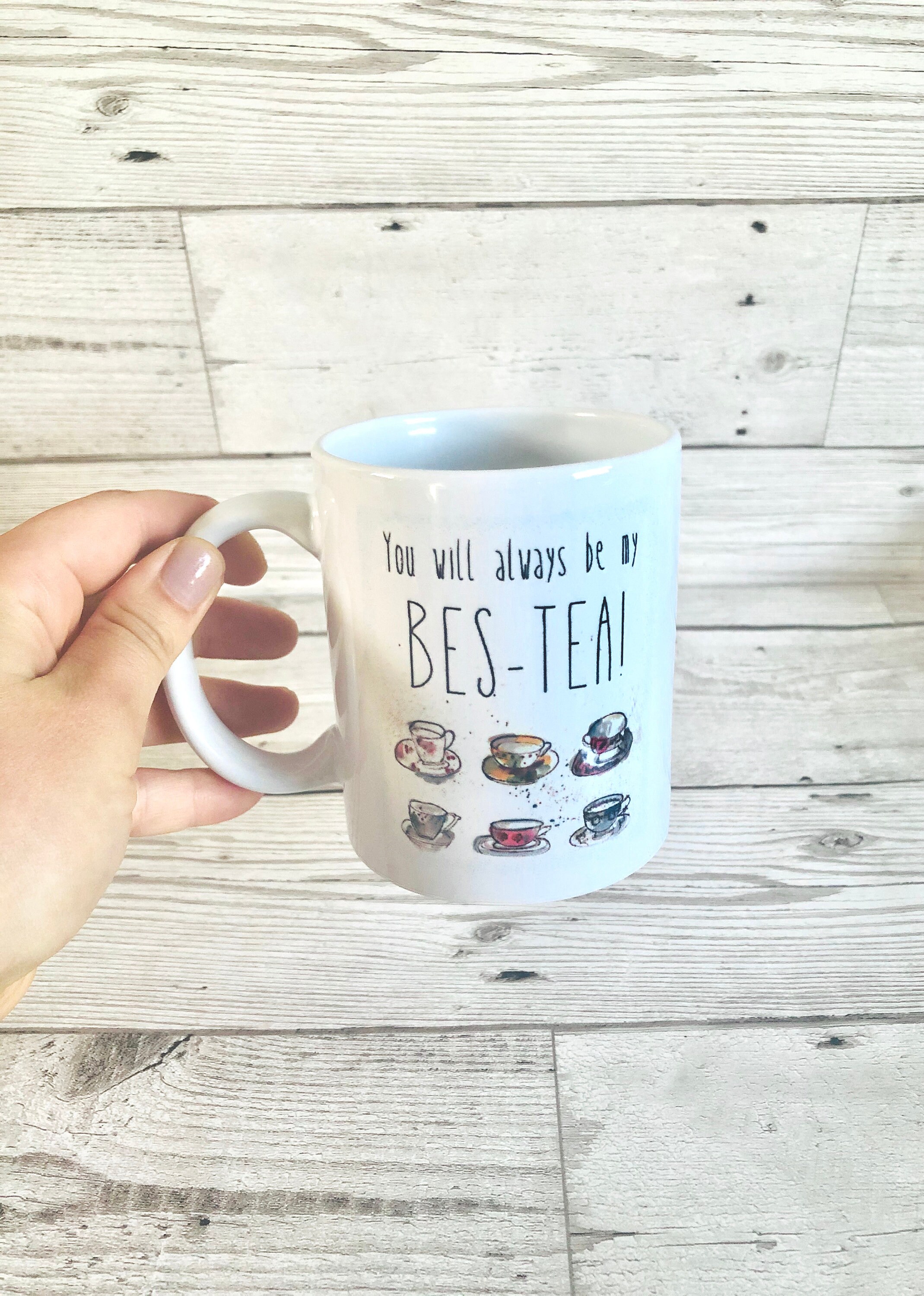 Best Friend Tea Mug. Tea Lover Gift Idea. Bestie Birthday Gift ...