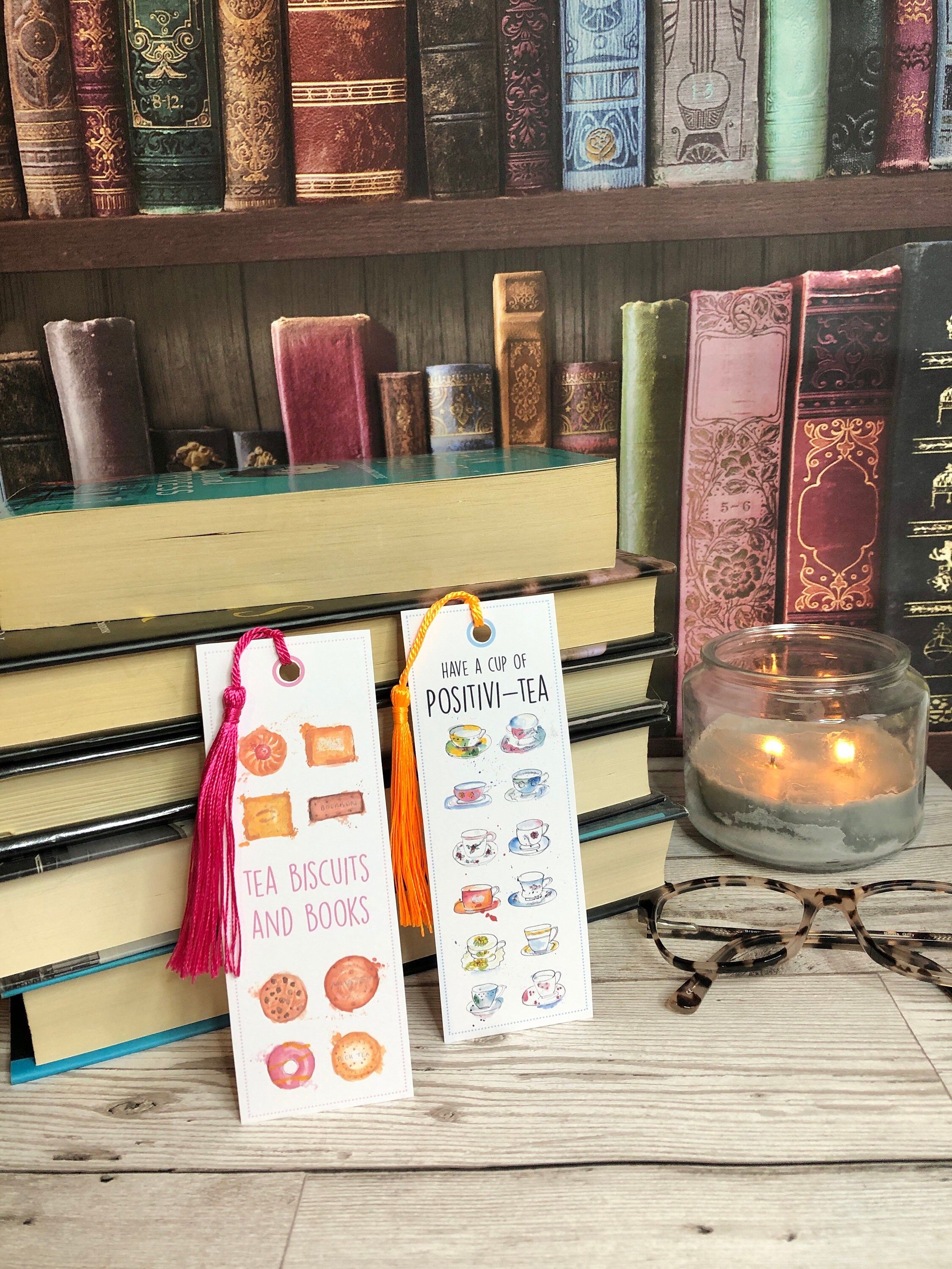 Set of 2 positivity bookmarks. Handmade bookmark. Book lover | Etsy