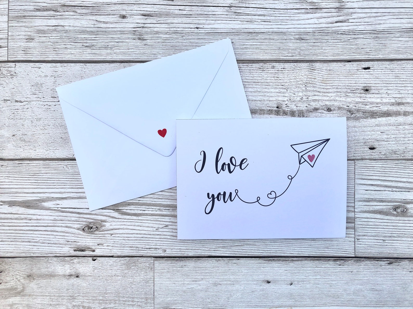 I Love You Card. I Love You Post Card. Love Notes. Plain | Etsy UK