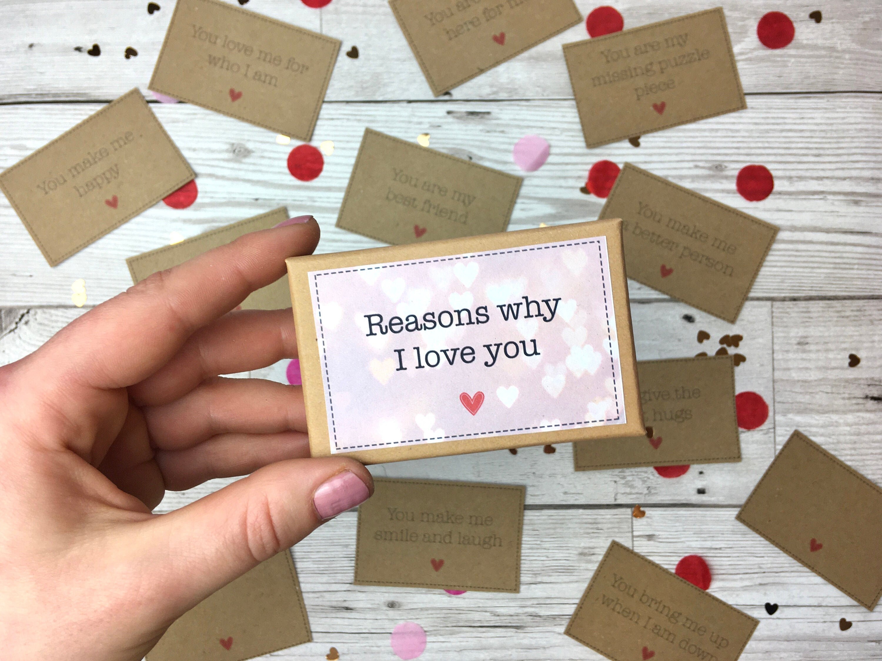 Reasons Why I Love You Note Cards. Anniversary Gift for - Etsy UK