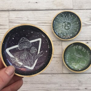 Trippy Ring Dish. Witchy Home Decor. Psychedelic Trinket Dish. Gift for ...