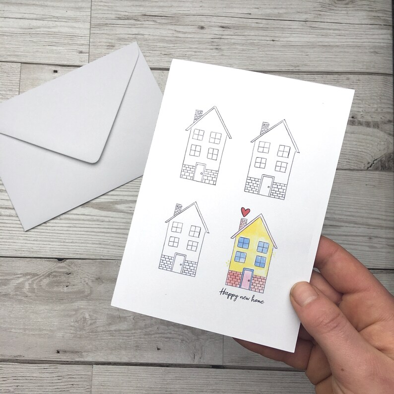 New Home Greeting Card. Happy New Home Card. House Warming - Etsy