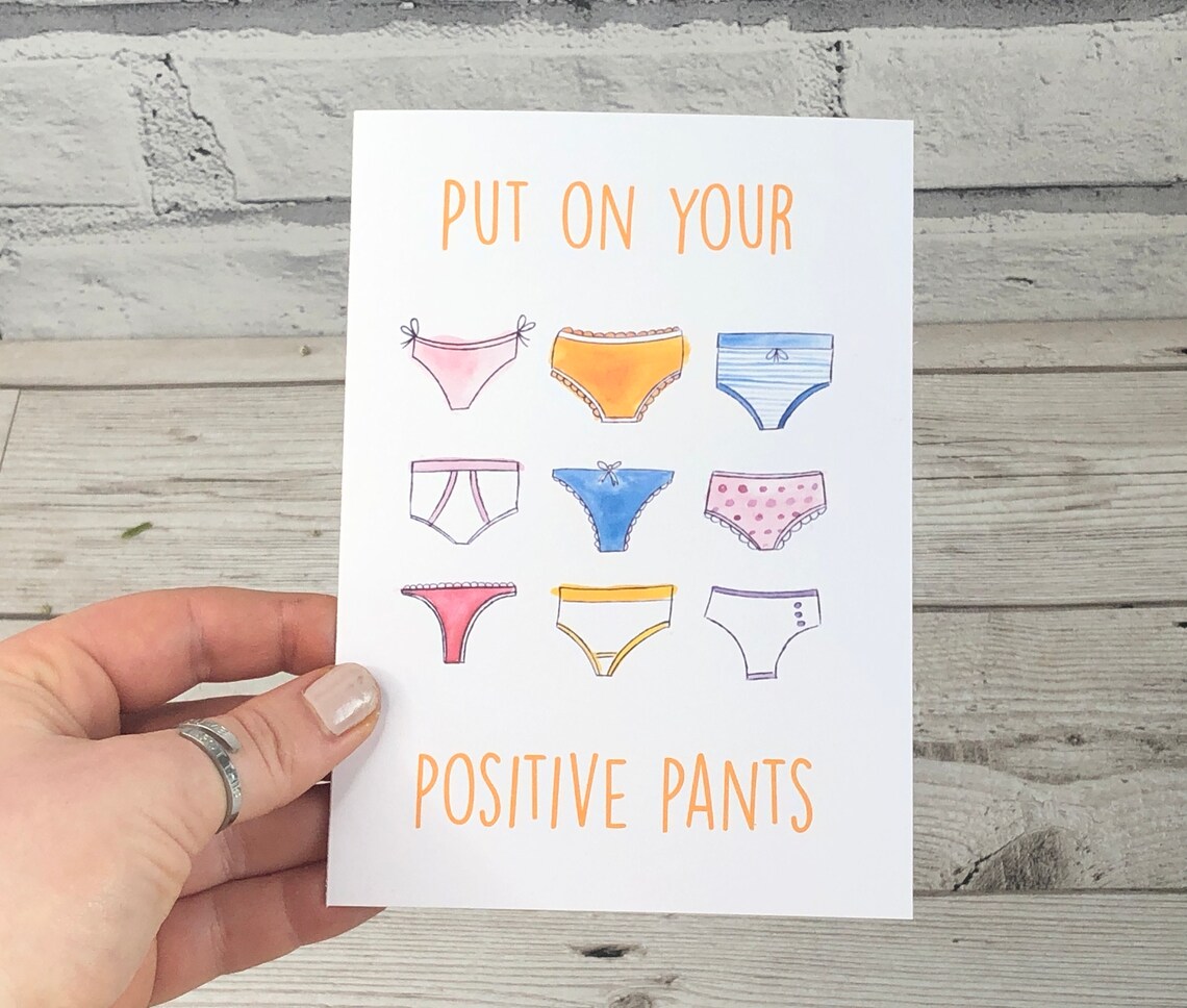 Positivity Pants Card. You Got This Card. Just Because Card. | Etsy UK