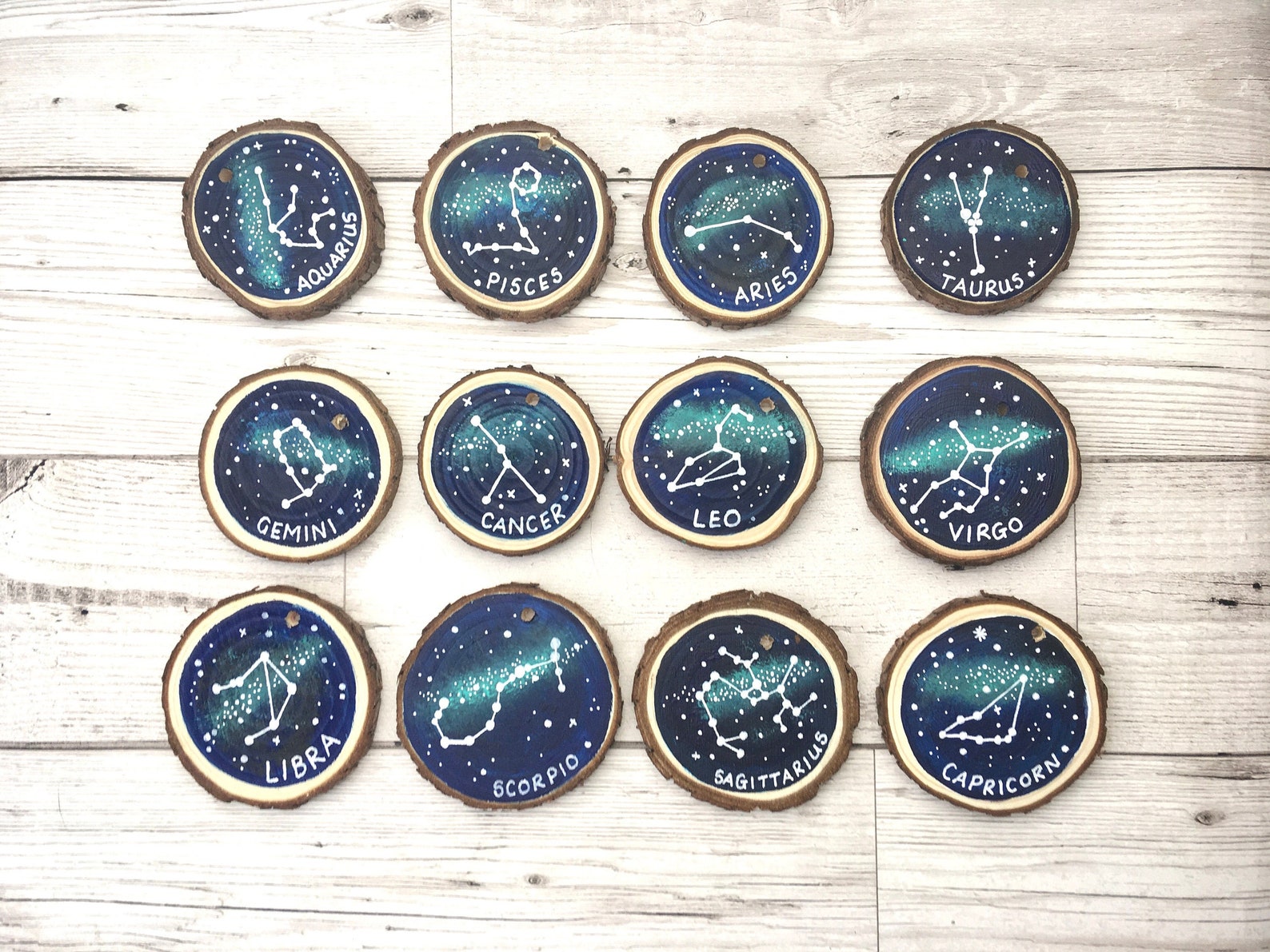 Star Sign Wooden Ornament. Zodiac Birthday Gift. Astrology - Etsy