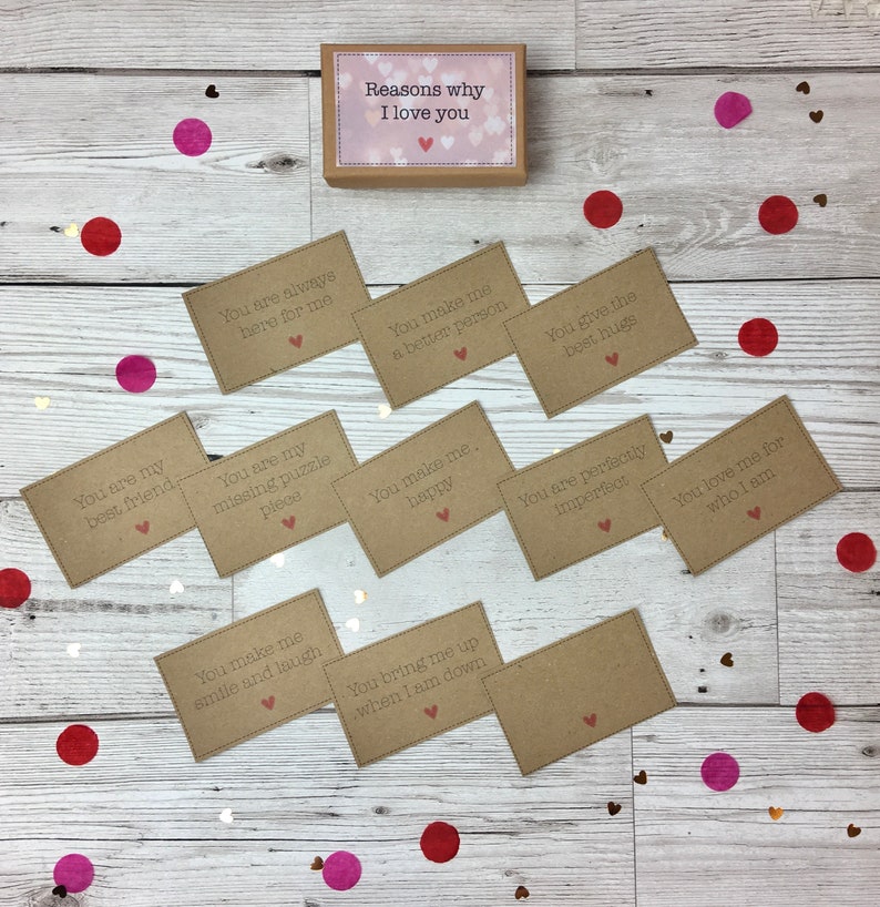 Reasons Why I Love You Note Cards. Anniversary Gift for - Etsy UK