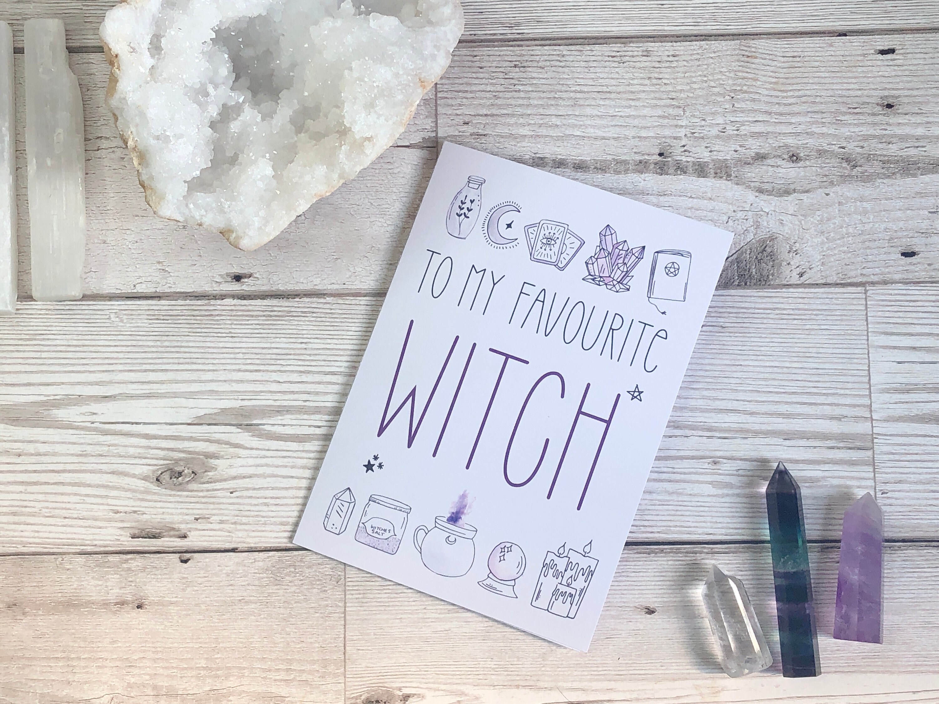 Witch Birthday Card. Wicca Greeting Card. Modern Day Witch - Etsy UK