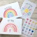 Positivity Postcard Pack of 4. Rainbow Postcards. You Are - Etsy