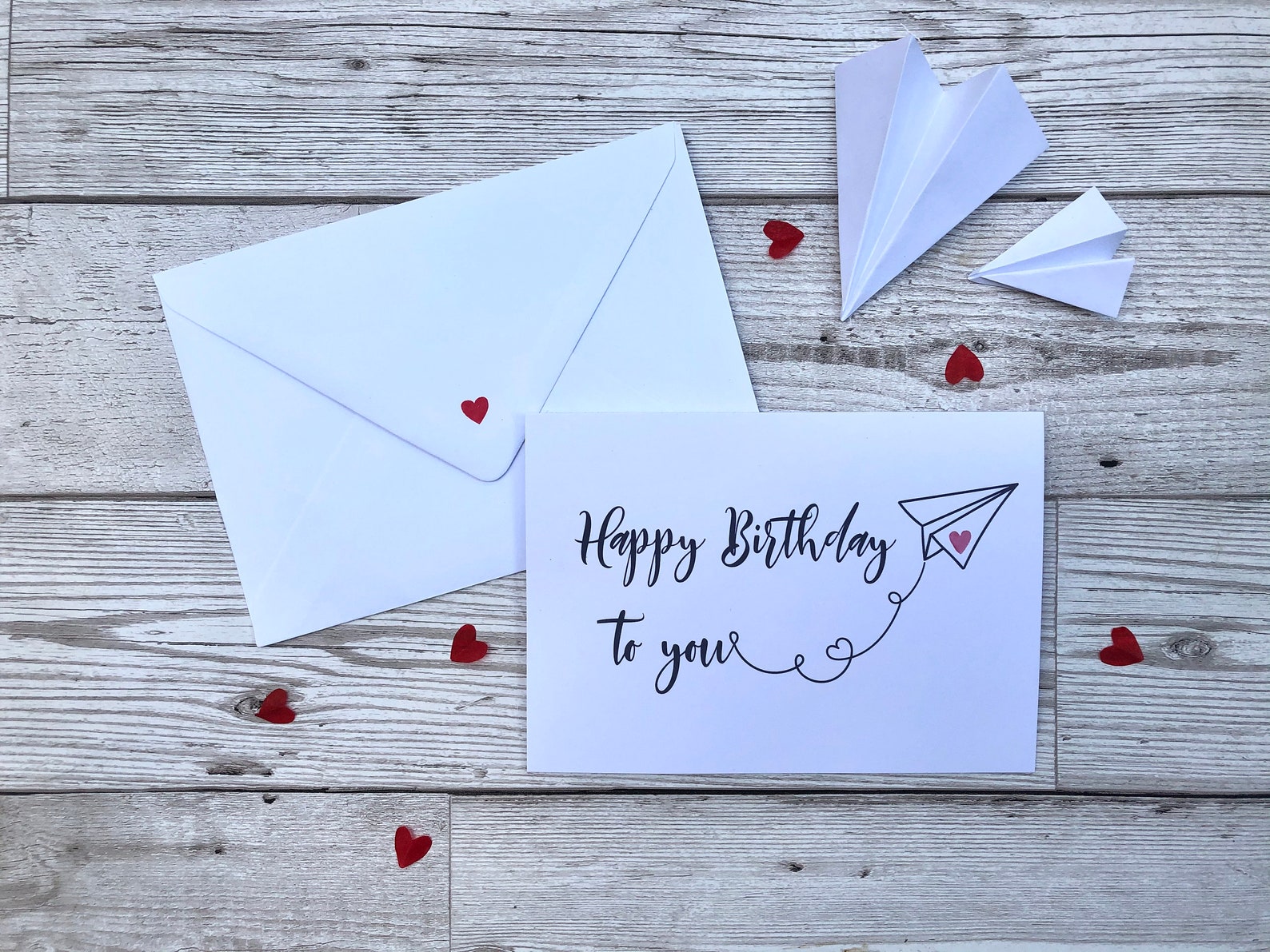 Birthday Card. Happy Birthday Post Card. Plain Birthday Card. - Etsy