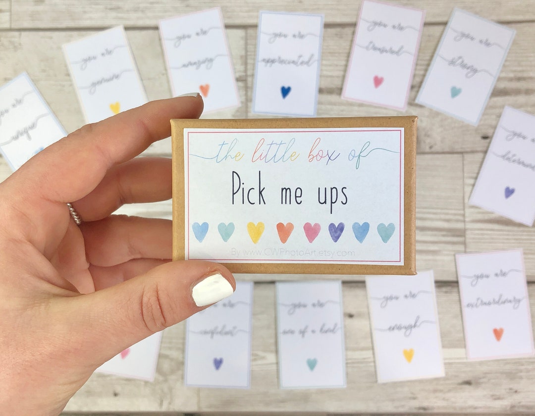Box of Pick Me Ups. Little Box of Positivity. Cheer up Gift. - Etsy UK