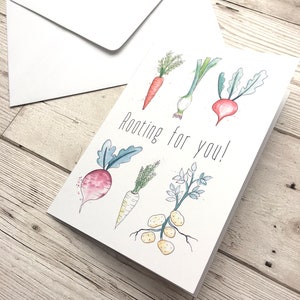 Rooting for You Greeting Card. Good Luck Card. Best Wishes Card ...