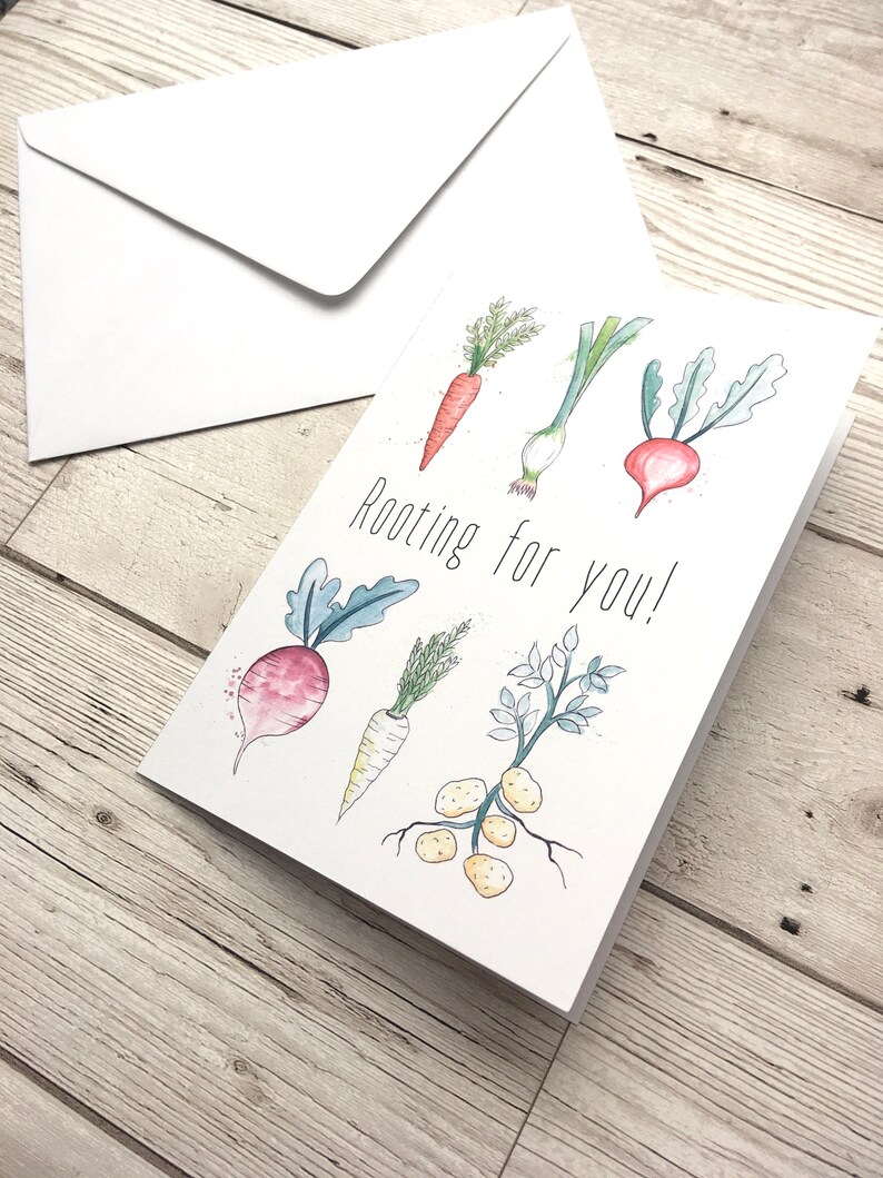 Rooting for You Greeting Card. Good Luck Card. Best Wishes Card ...