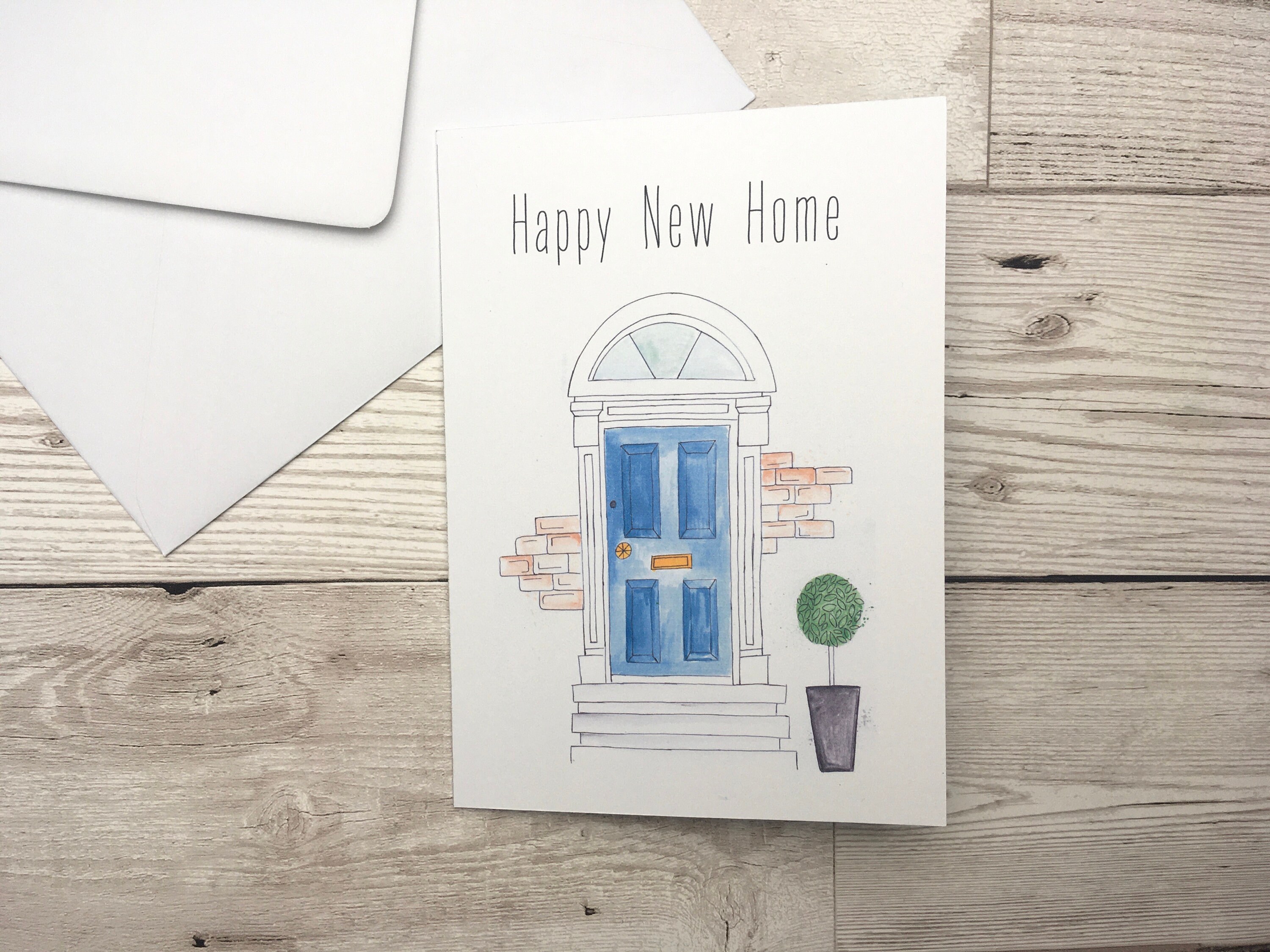New Home Greeting Card. Happy New Home Card. House Warming - Etsy