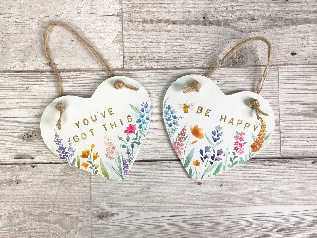 Floral Positivity Signs. Be Happy Wall Art. You've Got This Wall Art ...