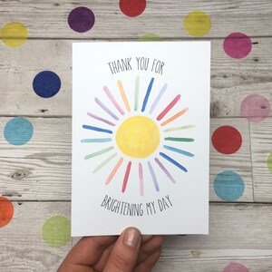Rainbow Positive Cards. Thank You Cards. Positivity Postcards. You Are ...