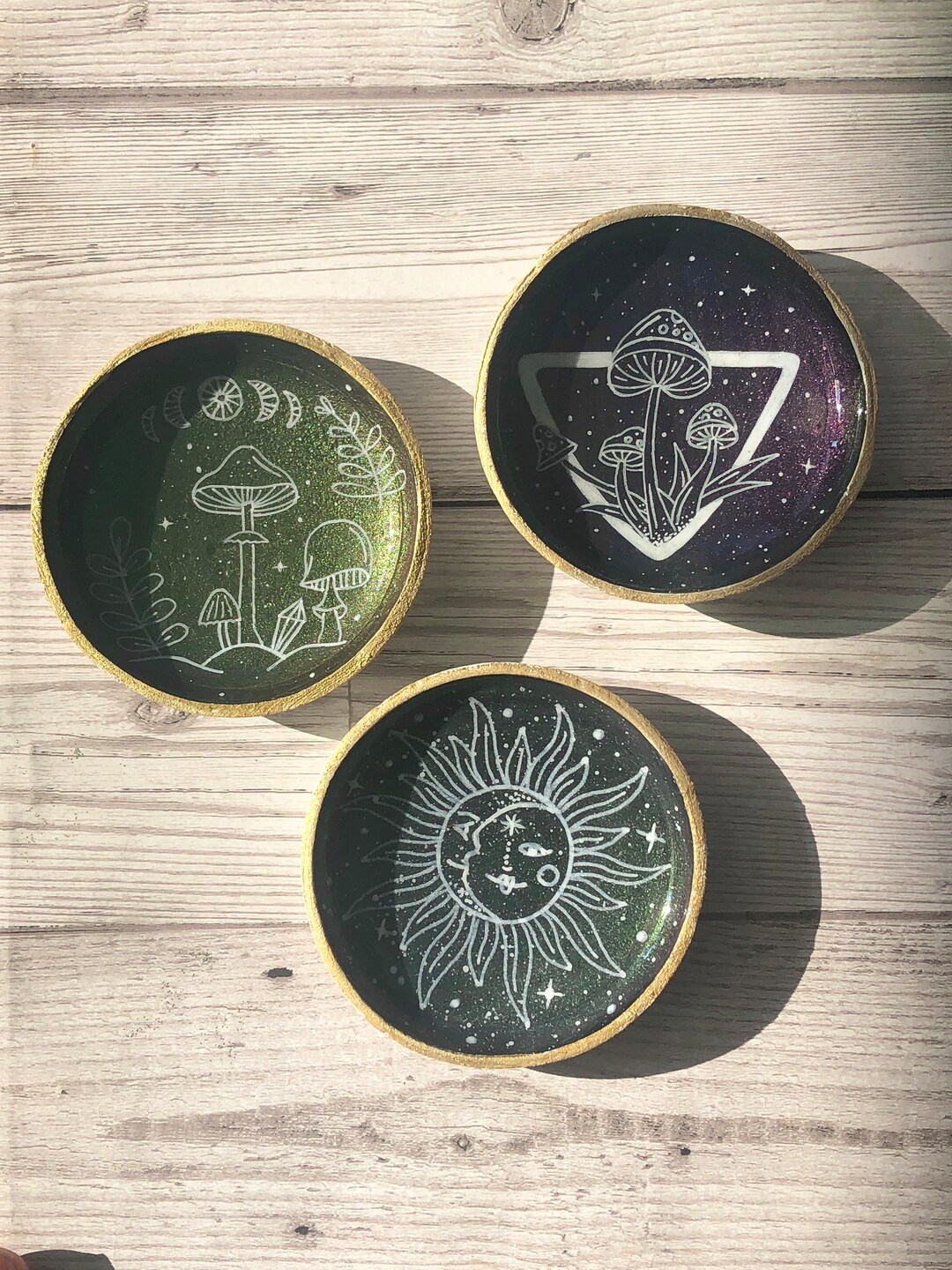 Trippy Ring Dish. Witchy Home Decor. Psychedelic Trinket Dish. Gift for ...